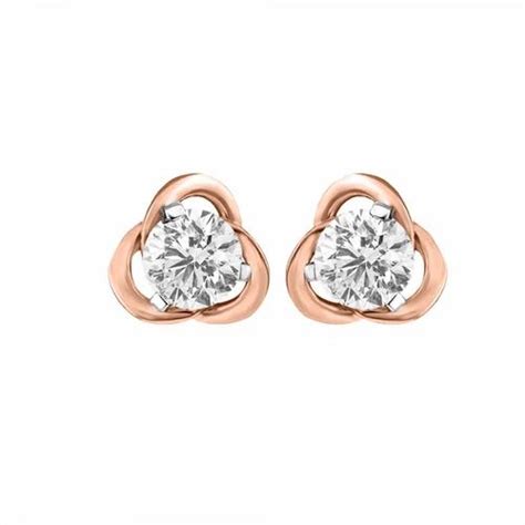 Cvd Diamond Ablazing Stud Earrings At Rs Pair Diamond Stud Earring In Surat Id