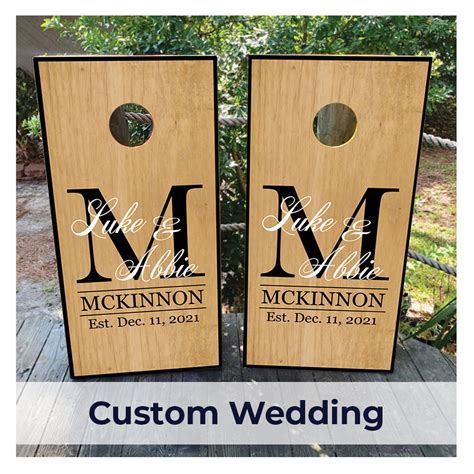 Wedding Cornhole Boards Custom Designs By Kyles Cornhole