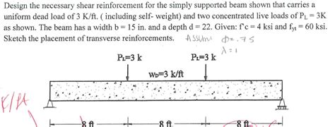 Design The Necessary Shear Reinforcement For The