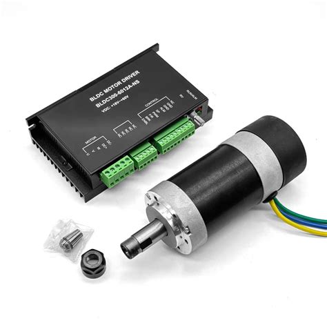 Spindle Brushless Motor Motors Air Cooled Dc Driver Controller 48v 500w Cnc Bldc 400w Bldc