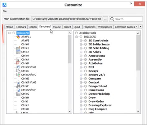 BricsCAD Keyboard Shortcuts With PDF Cheat Sheet Scan CAD