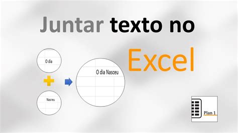 Concatenar Excel Como juntar texto de várias células YouTube