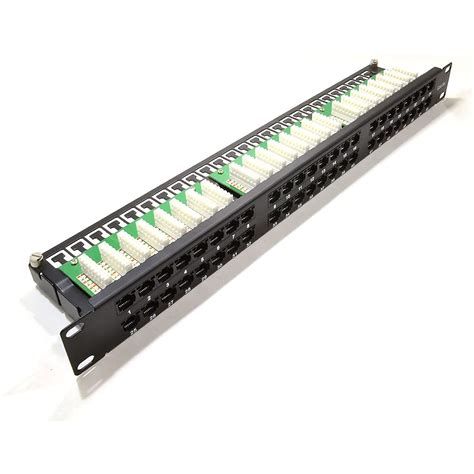 Network Patch Panel 48 Port 1u Rack Mountable Cat6 Patch Panel 110