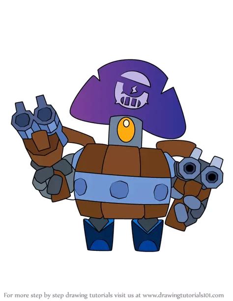 How To Draw Darryl From Brawl Stars Cute