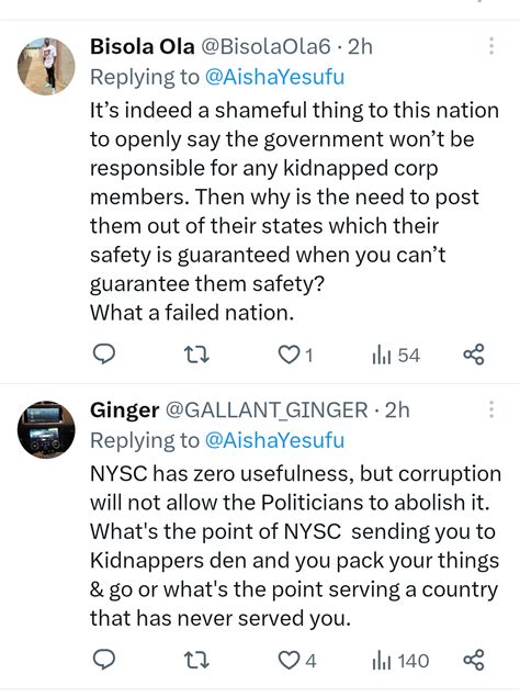 Insecurity Aisha Yesufu Others React After Lawmaker Wale Ahmed Said