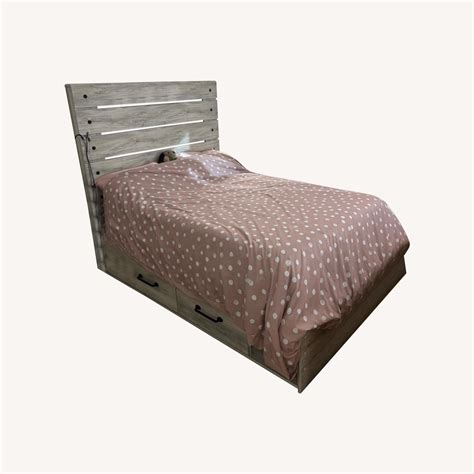 Ashley Full Bed 4 Drawers 4 Cubbies Built In Lamp Aptdeco