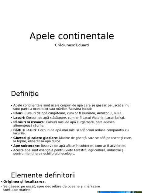 Apele Continentale Pdf