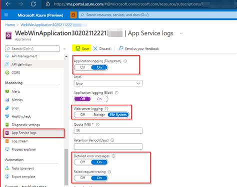 Core How To Get The Logs From An Azure App Service Stack Overflow