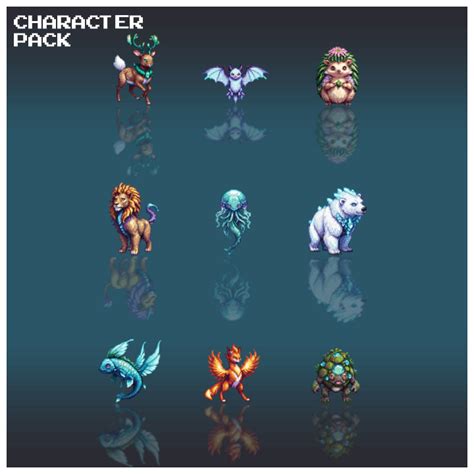 Character Pack Pixel Art Character Pack Pixel Art By Art Heisenberged
