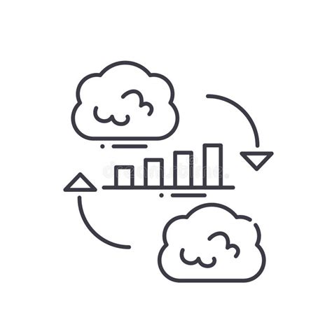 Marketing Brainstorm Line Icon Outline Symbol Vector Illustration