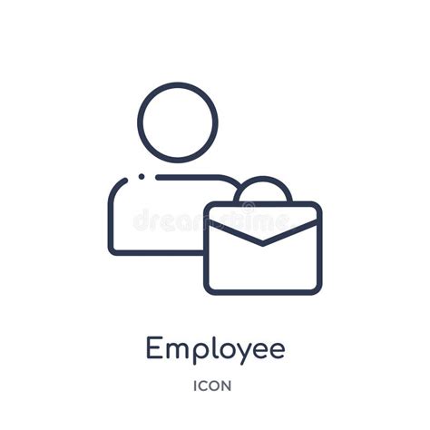 Linear Employee Icon From Human Resources Outline Collection Thin Line