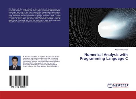Numerical Analysis With Programming Language C 978 620 2 00351 3