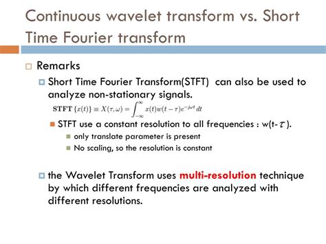 Ppt Wavelets Powerpoint Presentation Free Download Id3803859