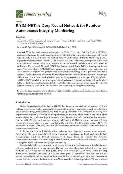 pdf raim net a deep neural network for receiver autonomous integrity