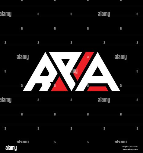 RPA Triangle Letter Logo Design With Triangle Shape RPA Triangle Logo Design Monogram RPA