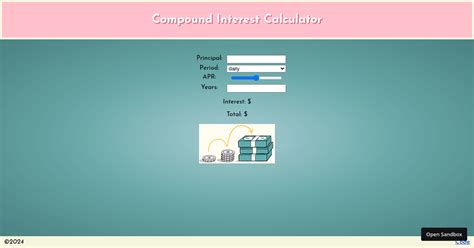 Compound Interest Calculator Codesandbox