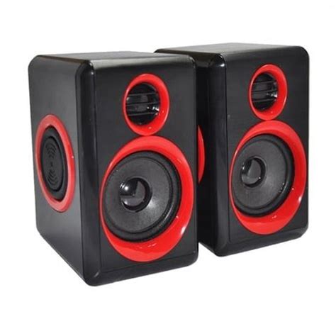 Колонки за компютър 2.0 FT-165, 2x5W (RMS), сини, червени ...