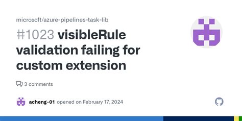 Visiblerule Validation Failing For Custom Extension · Issue 1023