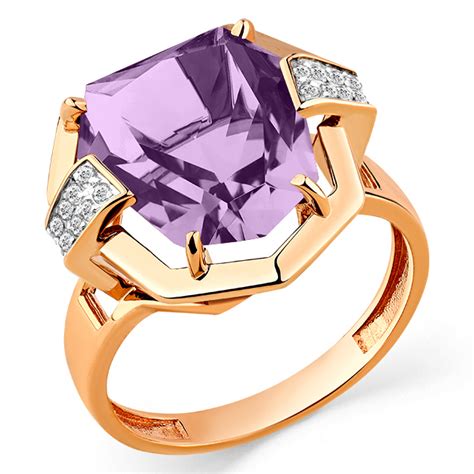 Кольцо, Золото, Красный, 585, Аметист, MAGIC STONES, 01-3-378-0201-011 ...
