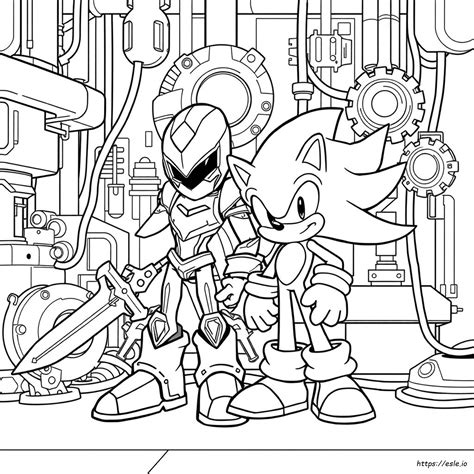 Kolorowanki Metal Sonic Exe