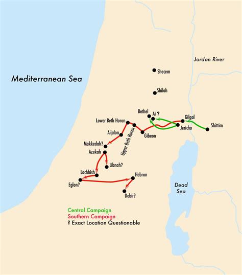 Land Conquered By Joshua Map At Manuel Breeden Blog