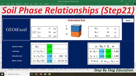 Soil Phase Relationships GEOtExcel