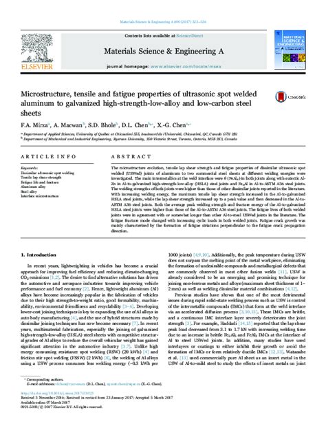 Pdf Microstructure Tensile And Fatigue Properties Of Aa6061 20vol Al2o3p Friction Stir
