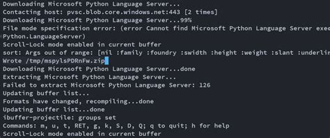 windows WSL ubuntu 安装lsp python ms报错 Emacs general Emacs China