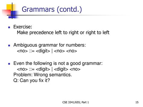 Ppt Cse 3341 Principles Of Programming Languages Powerpoint
