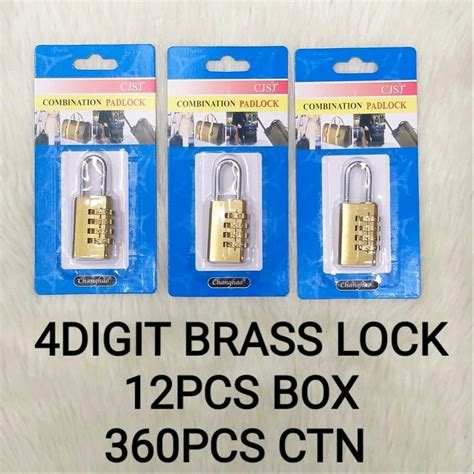 Cjsj 4 Digit Combination Brass Padlock At ₹ 50 In Mumbai Id 2853110986897