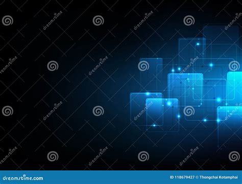 Background Abstract Polygon Data Technology Communication Vector Stock