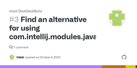 Find An Alternative For Using Intellij Modules Java Issue Intuit DockDockBuild GitHub
