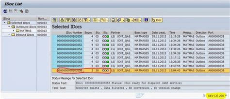 Idoc With Segment Filtering Sapcodes