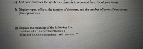 Solved E Add Code That Uses The Symbolic Constants To
