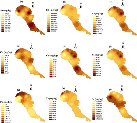 Spatial Distributions Of Heavy Metals In Surface Sediments Of The