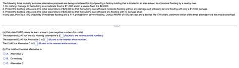 Solved The Following Three Mutually Exclusive Alternative