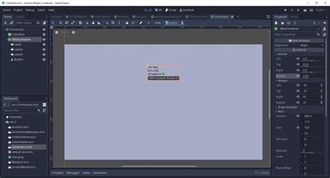 Anchors And Margins And Containers Godot My Josh Anthony