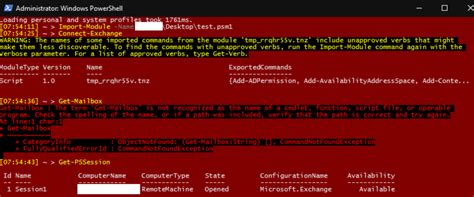 connecting to o365 via a powershell module function doesn t present