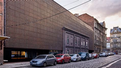 Department Of Radio And Television Is Wrapped In Net Curtain Of Blocks
