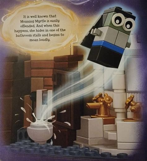Lego Moaning Myrtle Soaring Out Of Her Toilet
