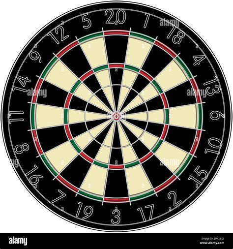 Dart Bullseye Stock Vector Images Alamy