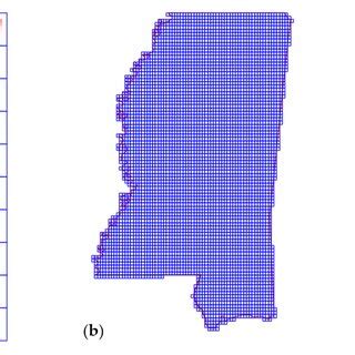 Final Converted Grid Cell Polygons Laid Onto A Region Shapefile A Download Scientific