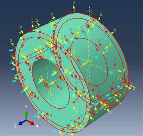 material orientation coordinate system in abaqus researchgate