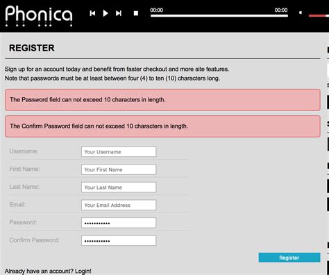 The Password Field Can Not Exceed 10 Characters In Length R