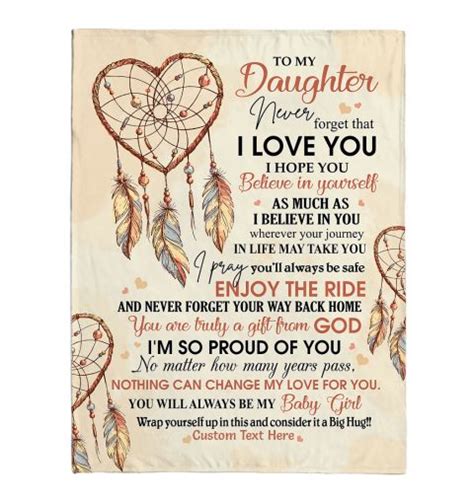 Personalized Custom To My Daughter From Dad Never Forget That Love You