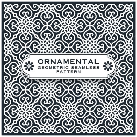 Premium Vector Ornamental Geometric Seamless Pattern