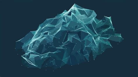 Spatial Technological Contrast Shape Polygonal Sing Premium Ai Generated Vector