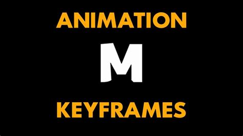 Setting Keyframes In Maya Youtube