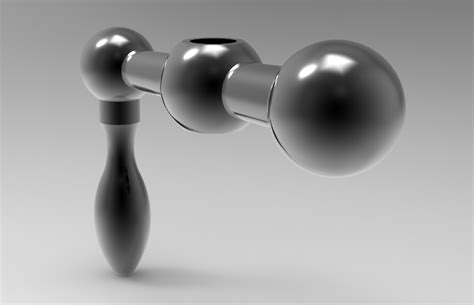 autodesk inventor ipt file 3d cad model of tri ball handles bore d1 b8