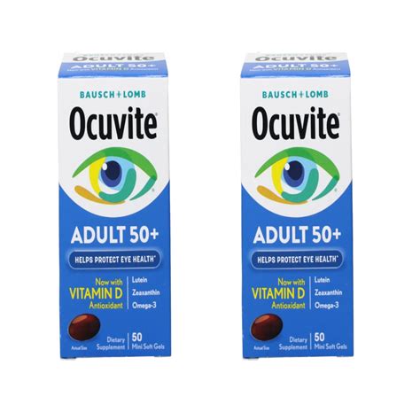 Ocuvite Eye Vitamin Adults 50 Softgels 50 Ct 2 Pk Aerii